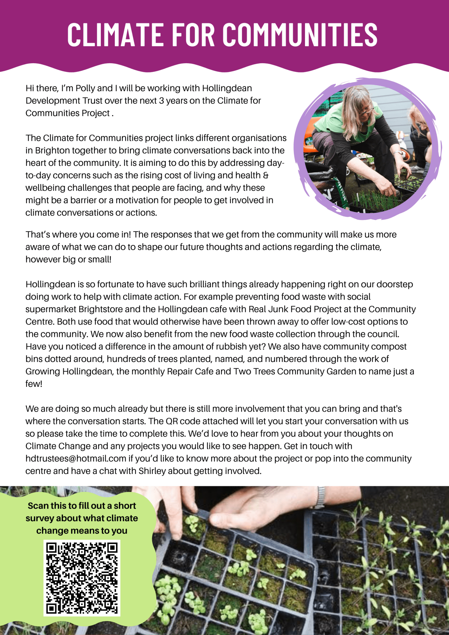 Climate for Communities – Your Hollingdean Community Centre